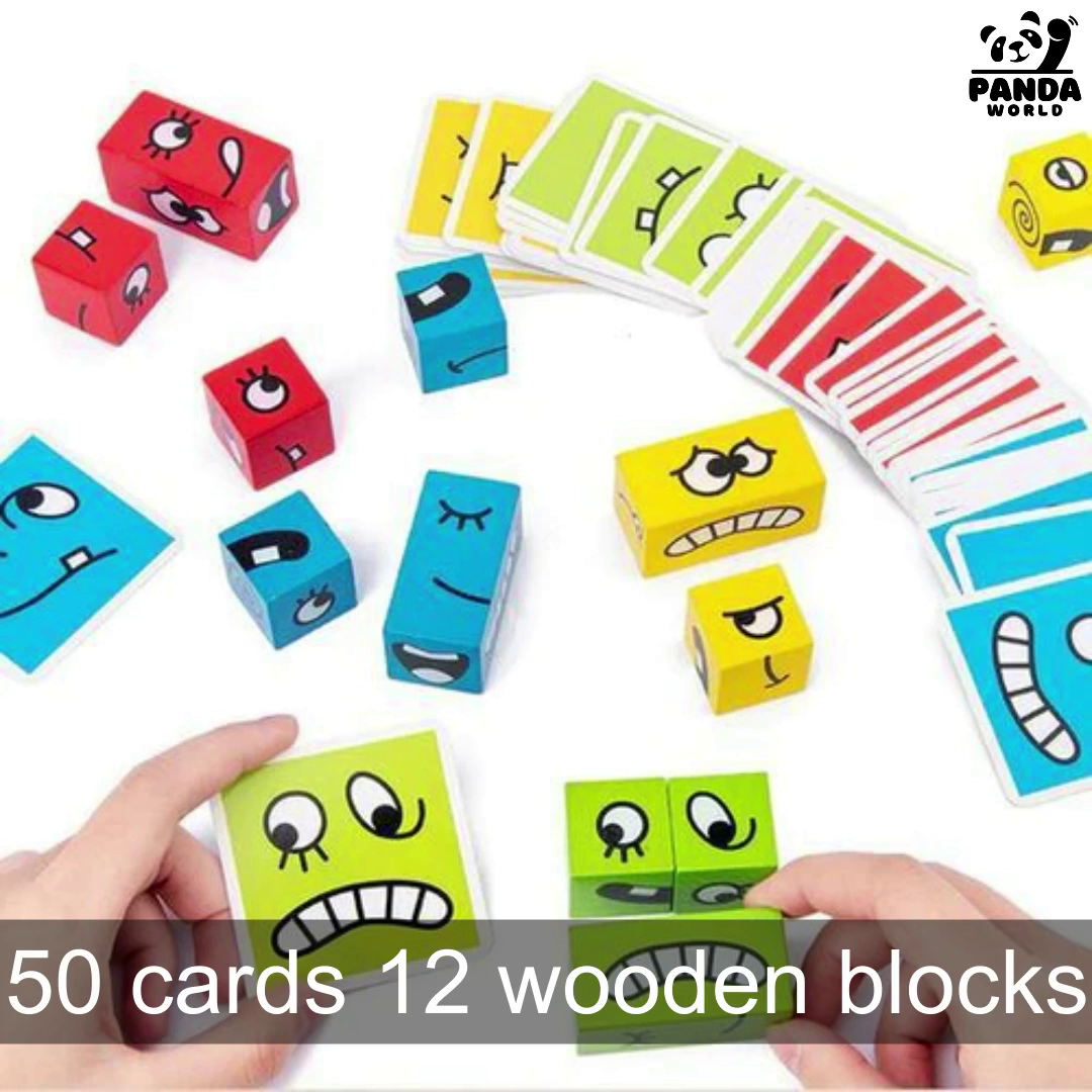 Smiley Cubes Puzzle (3+ years) – Panda World